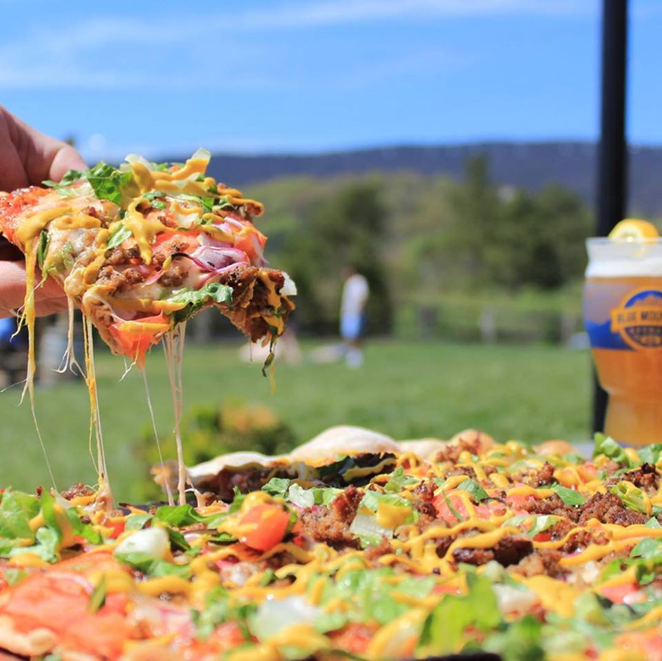 Blue Mountain Cheeseburger Pizza - I Love CVille